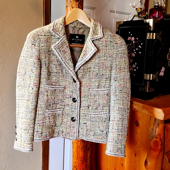 Etro | Jackets & Coats | Etro Tweed Blazer | Poshmark